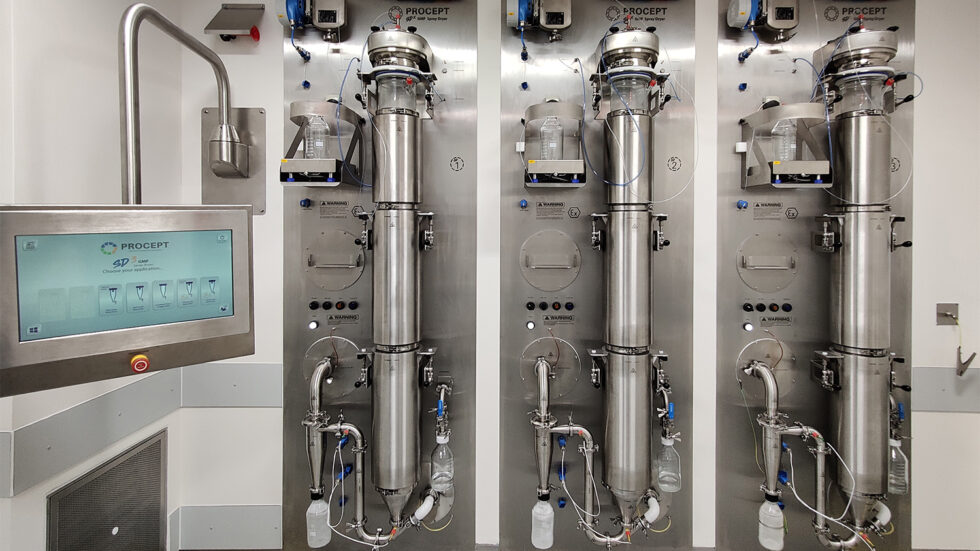 SDx GMP Spray Dryer - PROCEPT - Particle Engineering Processing Equipment
